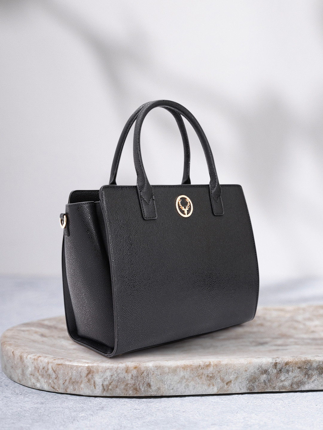 Buy Allen Solly Textured Structured Handheld Bag - Handbags for Women ...