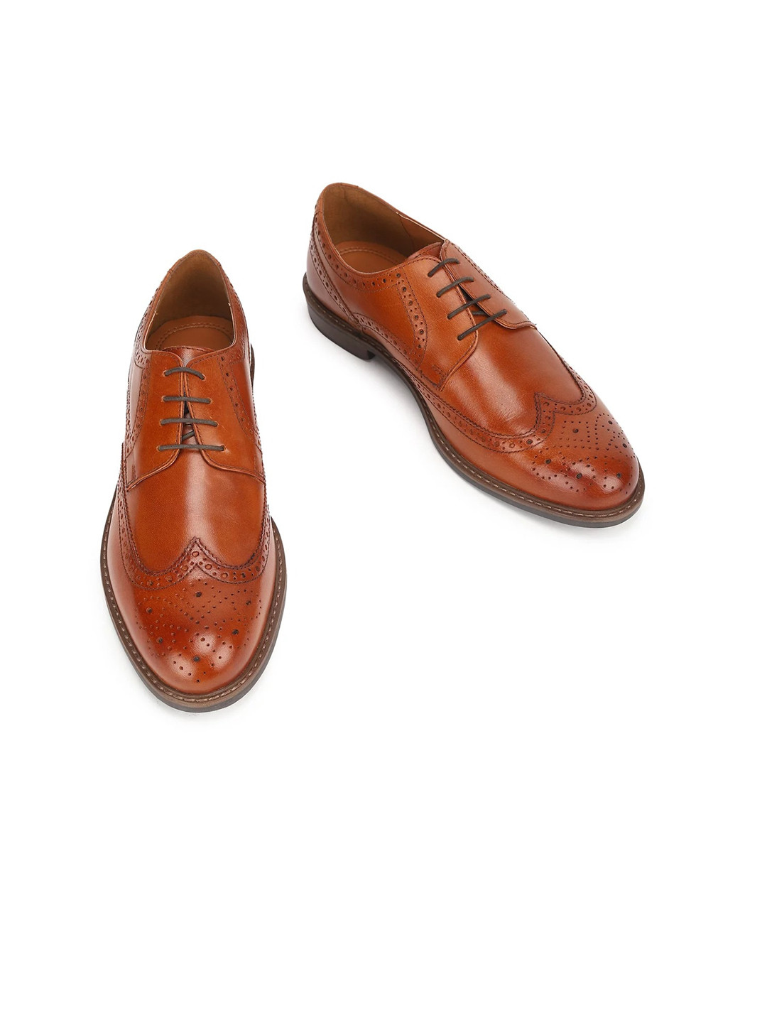 Buy Marks & Spencer Men Perforated Formal Brogues - Formal Shoes for ...