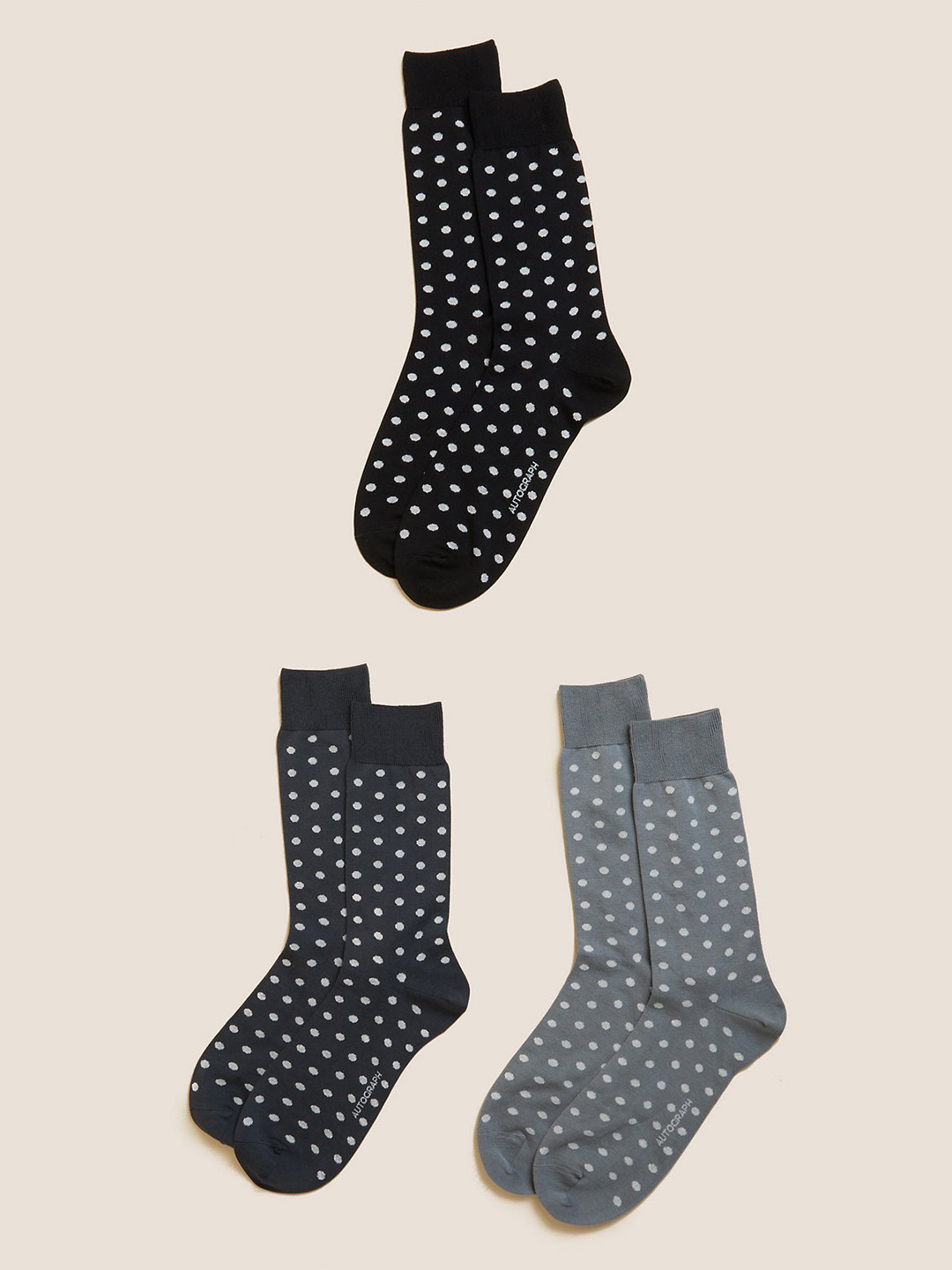 Buy Marks & Spencer Men Patterned Calf Length Socks - Socks for Men ...
