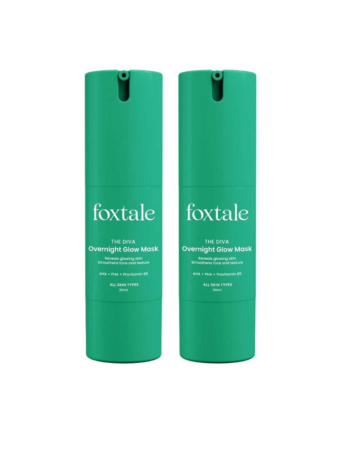 Buy FoxTale Set Of 2 The Diva Overnight Glow Face Mask With AHA & PHA ...