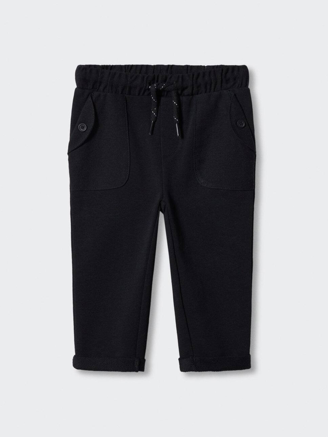 Buy Mango Kids Boys Pure Cotton Jogger Style Trousers - Trousers for ...