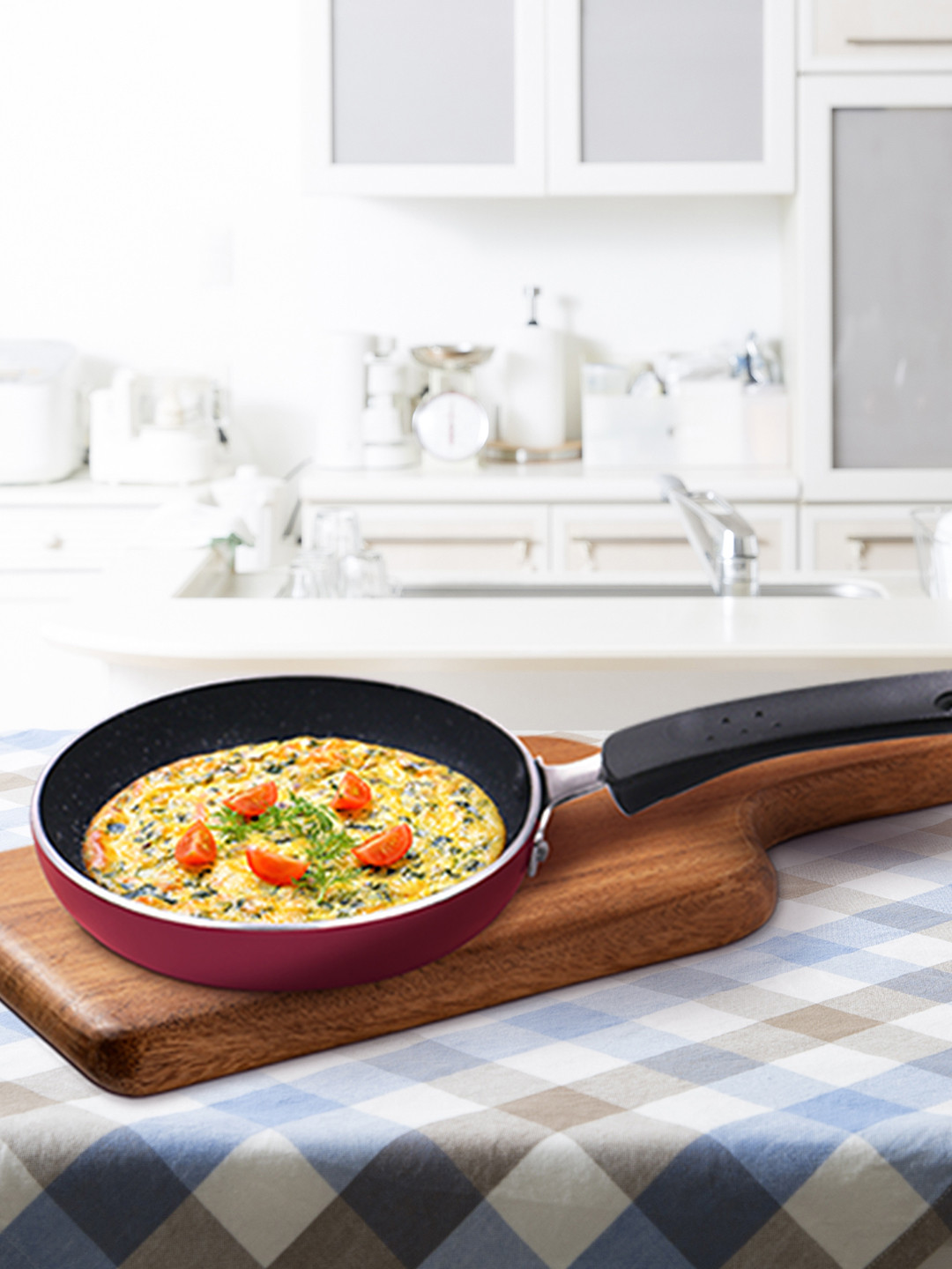 Buy Milton Pro Cook Granito Burgundy Non Induction Fry Pan 18 Cm - Pan ...