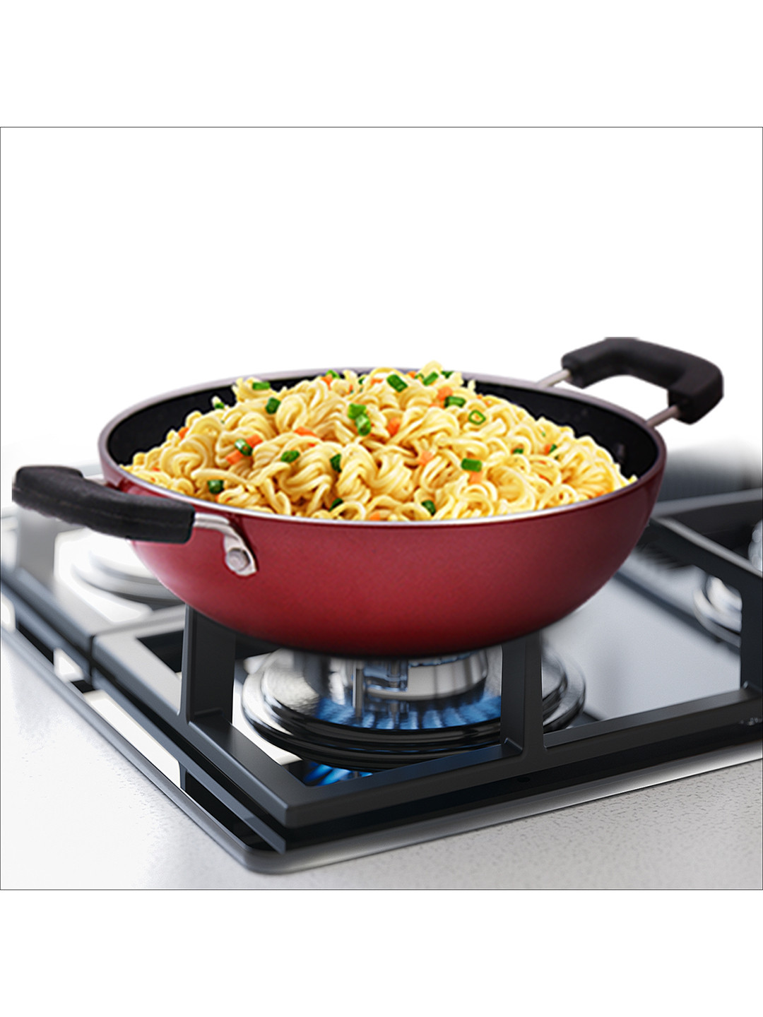 Buy Milton Pro Cook Granito Burgundy Non Induction Kadhai 18 Cm ...