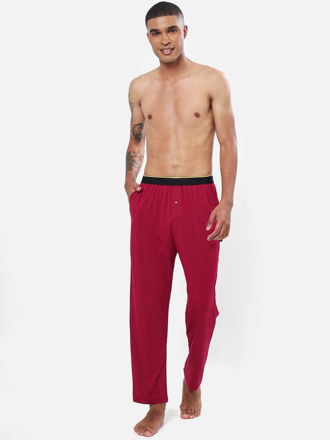 Buy Bummer Men Solid Micro Modal Gelada Lounge Pant - Lounge Pants for ...