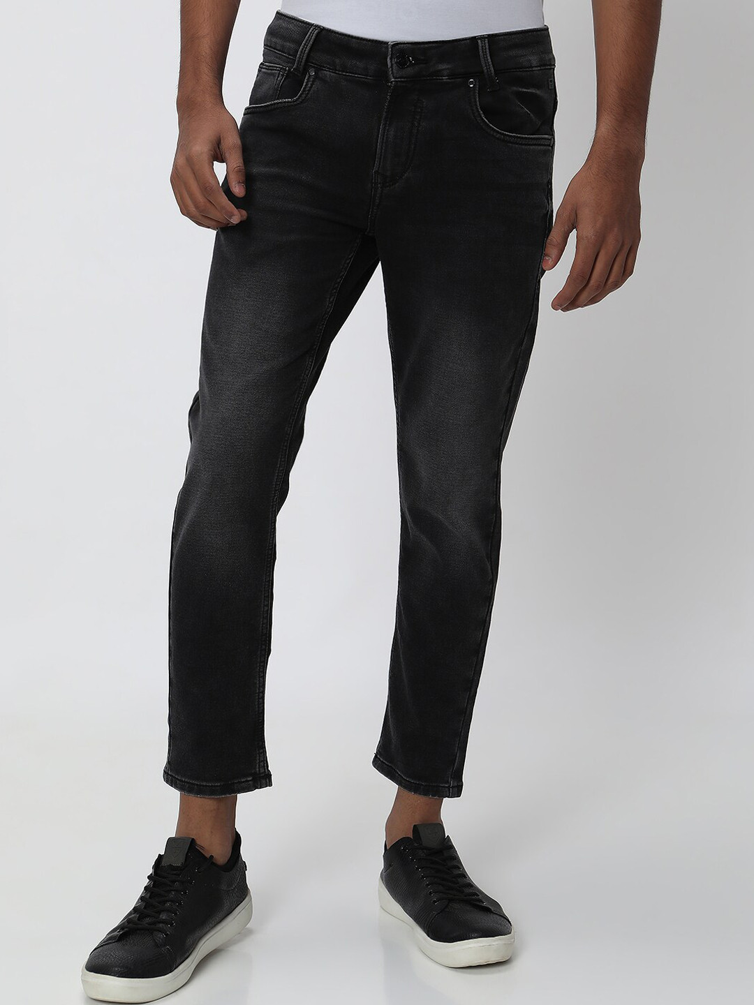 Buy Mufti Men Slim Fit Light Fade Stretchable Cotton Jeans - Jeans for ...