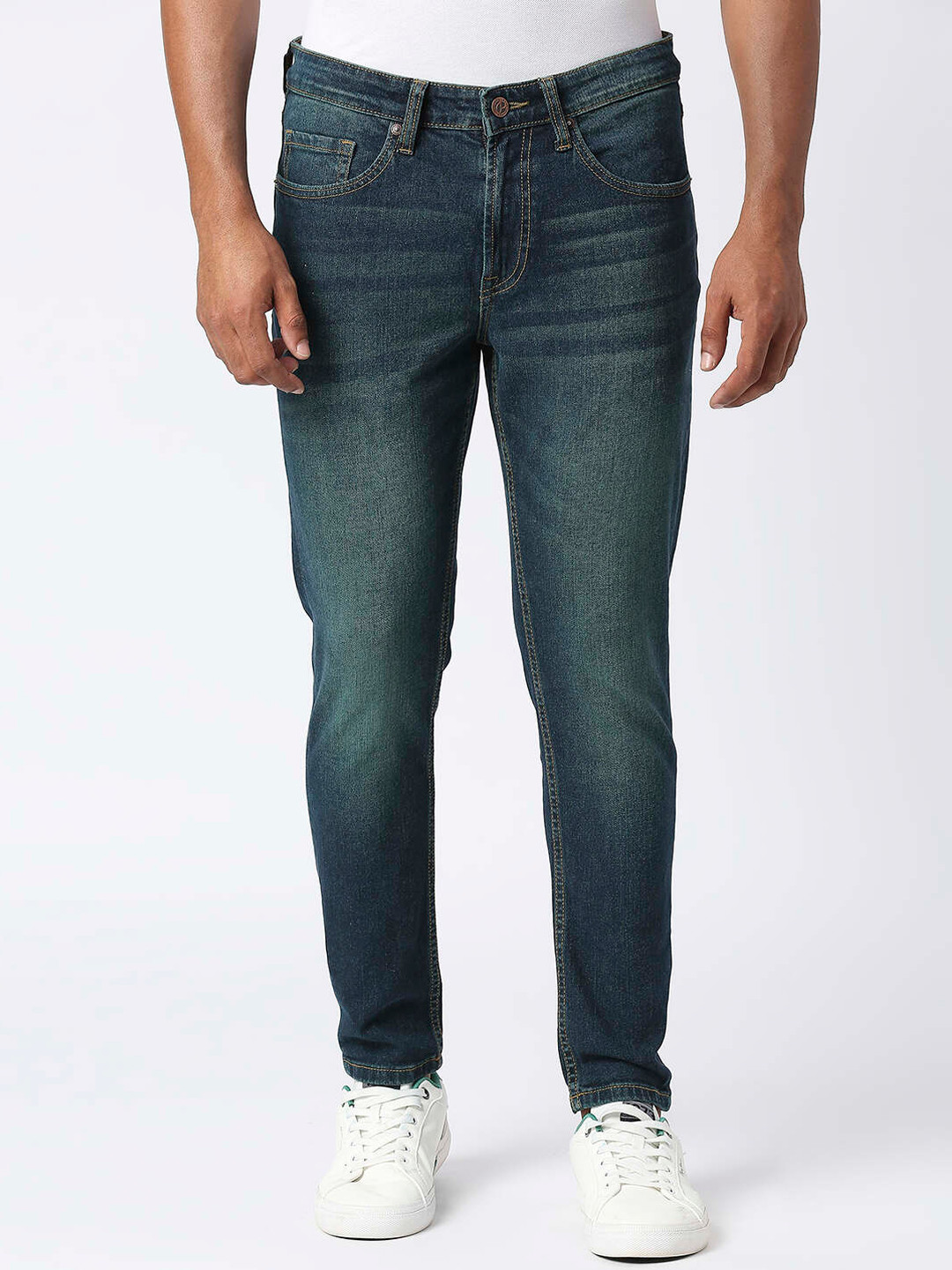 Buy Pepe Jeans Men Super Skinny Fit Heavy Fade Cotton Jeans - Jeans for ...