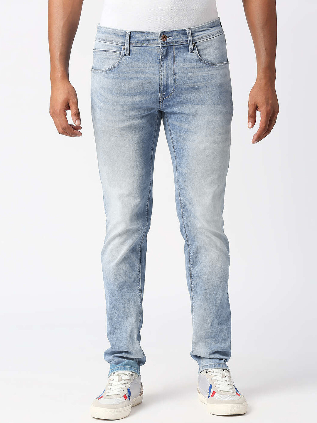 Buy Pepe Jeans Men Tapered Fit Low Rise Heavy Fade Cotton Jeans - Jeans ...