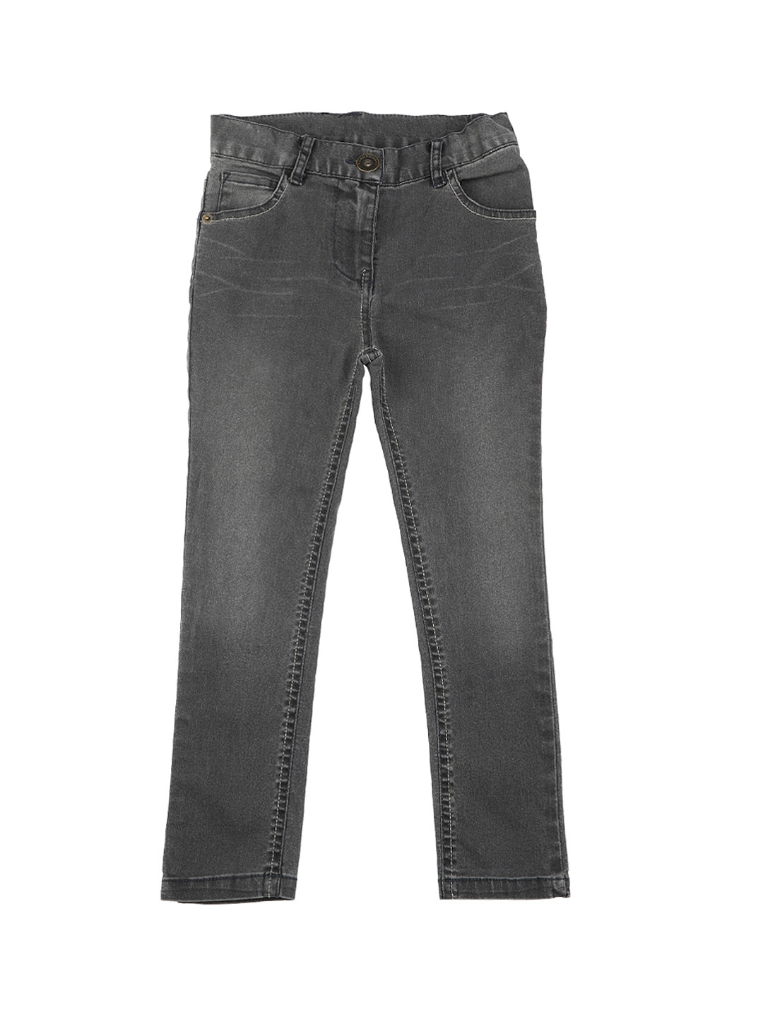 Buy Tickles Girls Grey Skinny Fit Mid Rise Clean Look Stretchable Jeans ...