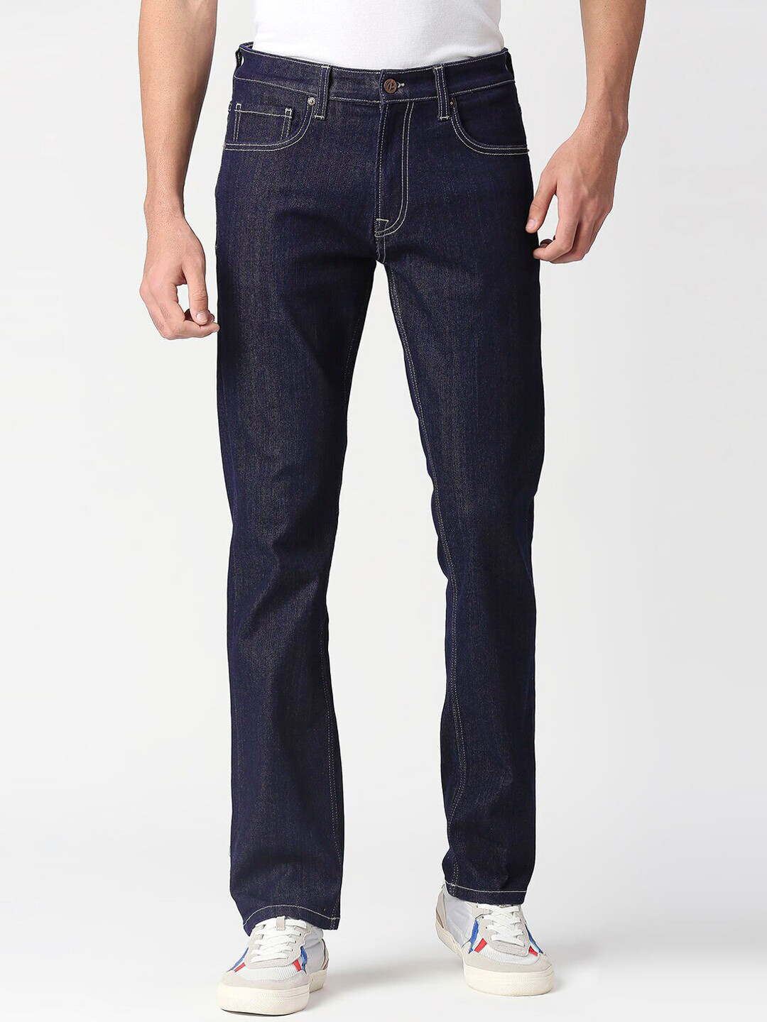 Buy Pepe Jeans Men Holborne Regular Fit Mid Waist Straight Leg Jeans ...