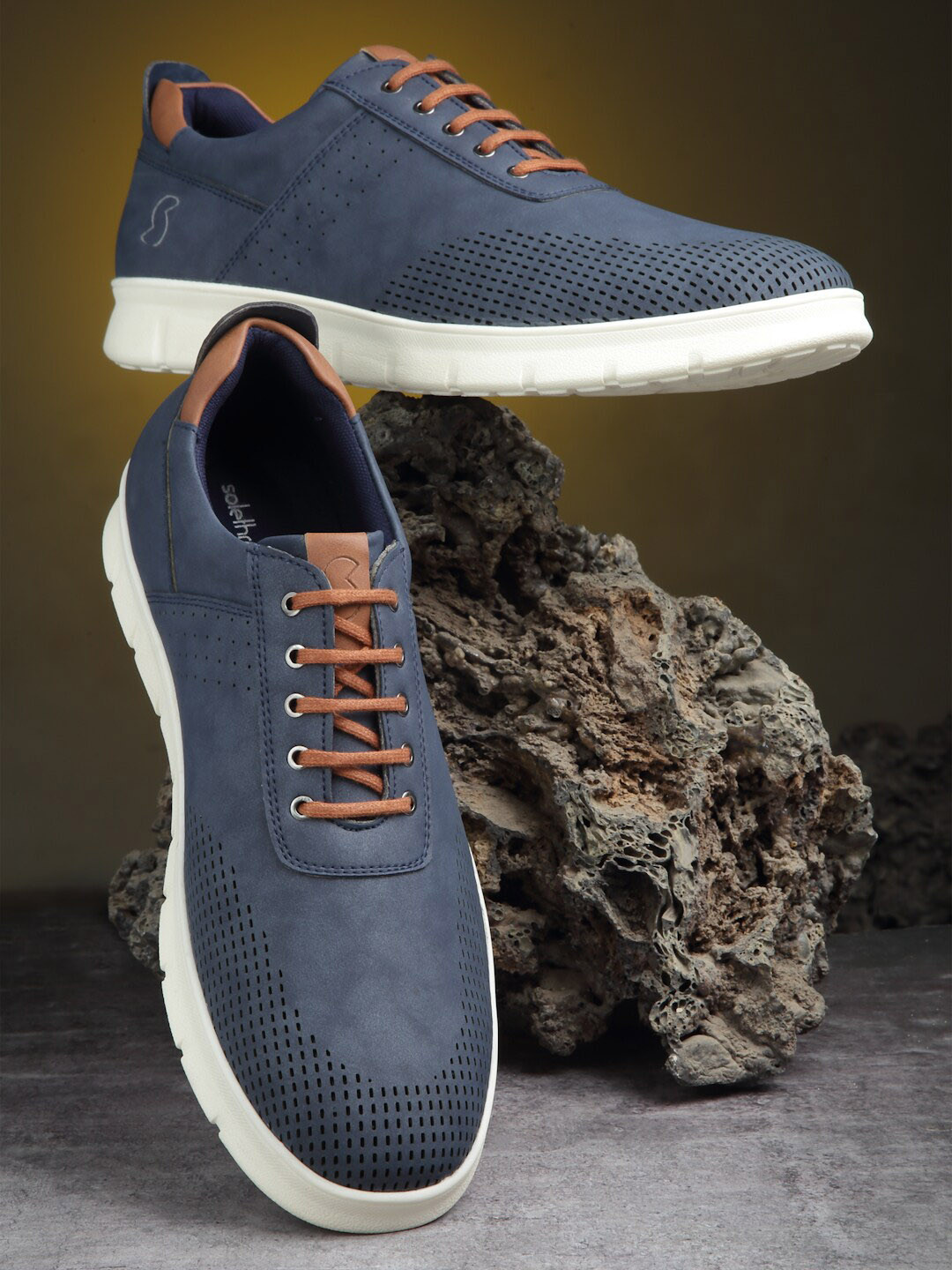 Buy Solethreads Men SPECTRE Perforated Lace Up Shoes - Casual Shoes for ...