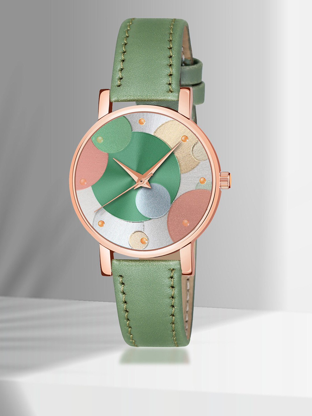Buy Shocknshop Women Printed Dial & Leather Straps Analogue Multi ...