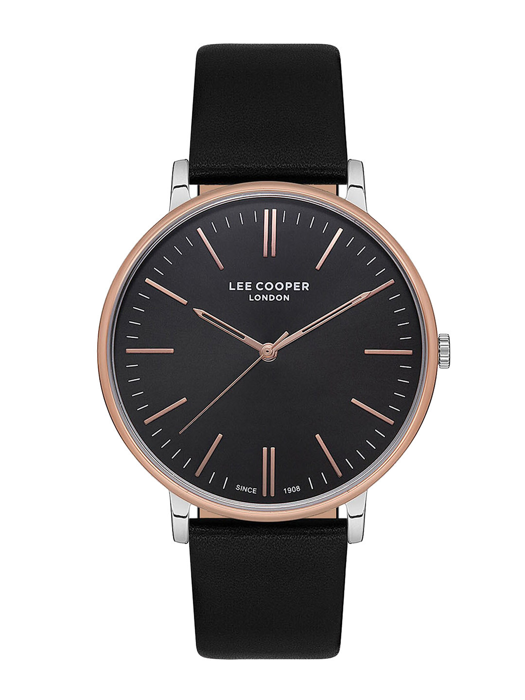 Buy Lee Cooper Men Brass Dial & Leather Straps Analogue Watch LC07160 ...