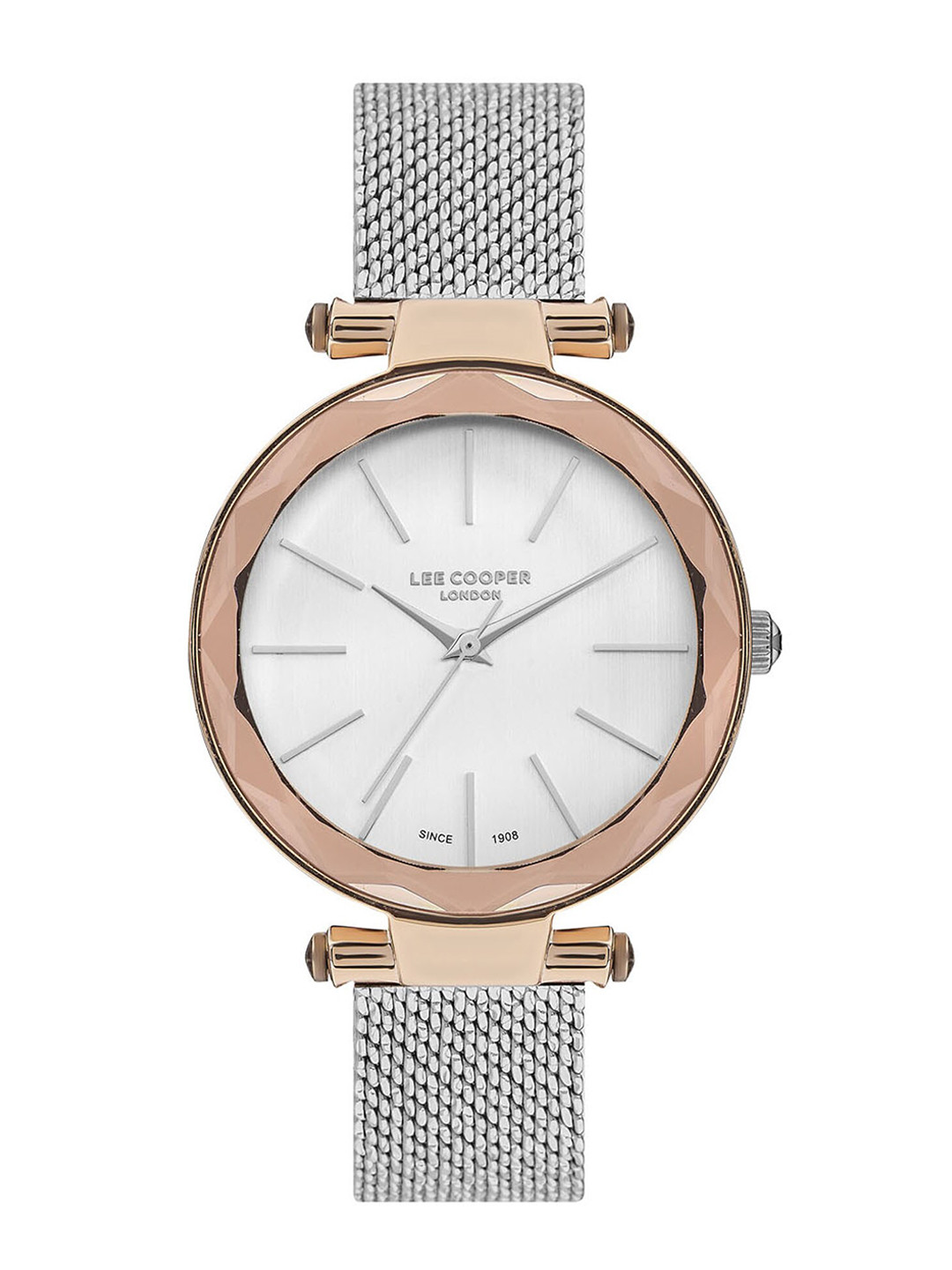 Buy Lee Cooper Women Brass Embellished Dial & Stainless Steel Bracelet ...
