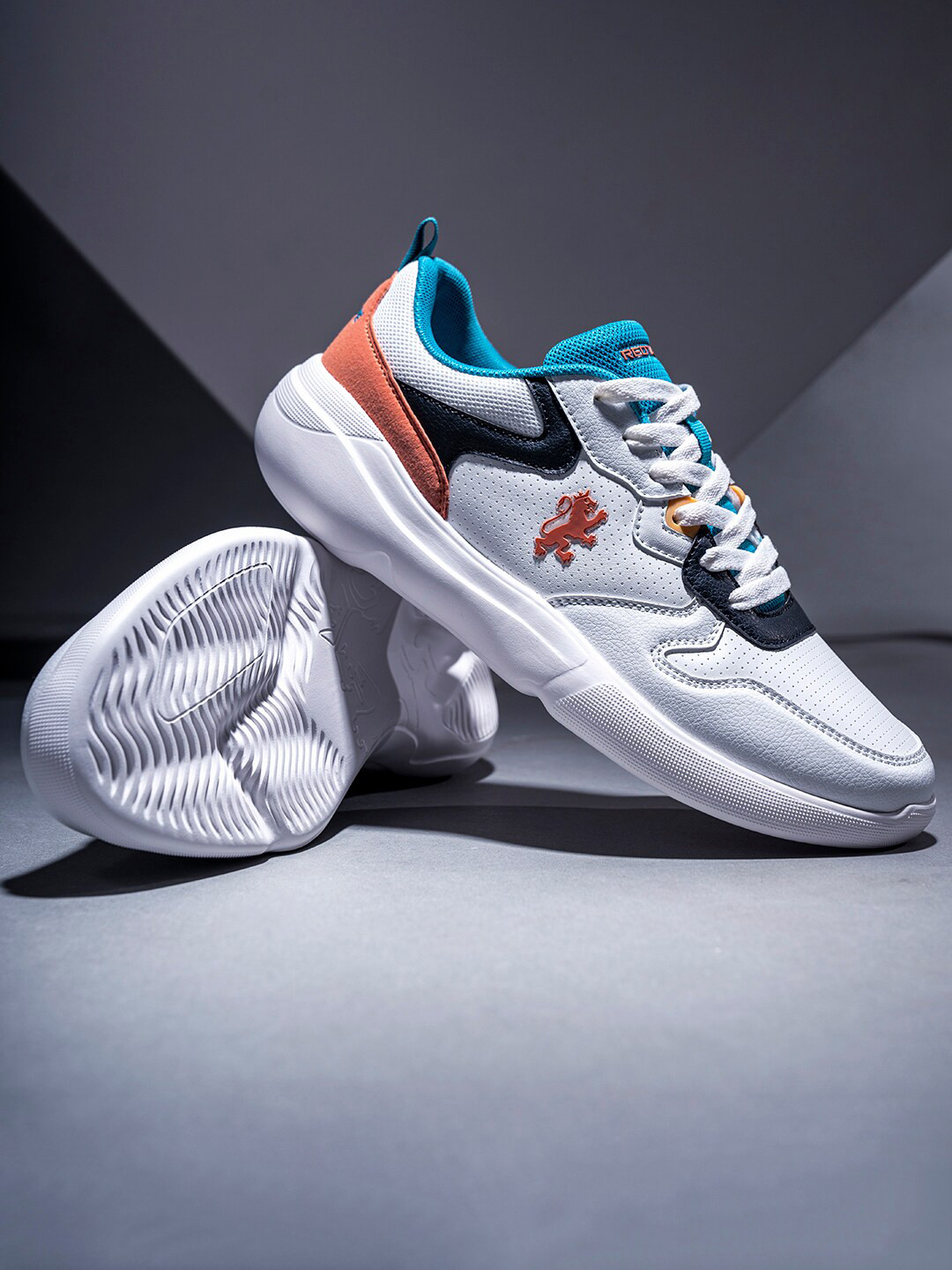 Buy Red Tape Men Colourblocked Perforated Sneakers - Casual Shoes for ...