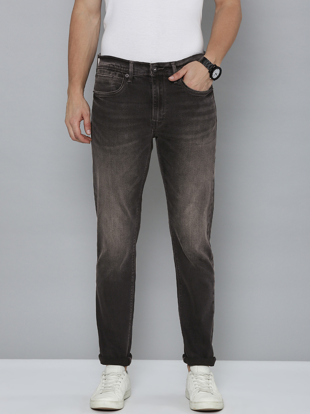 Buy Levis Men 512 Slim Fit Low Rise Heavy Fade Stretchable Jeans ...