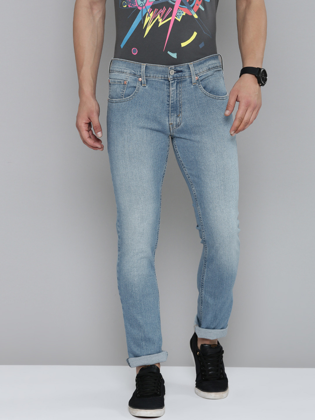 Buy Levis Men 65504 Skinny Fit Heavy Fade Stretchable Jeans - Jeans for ...