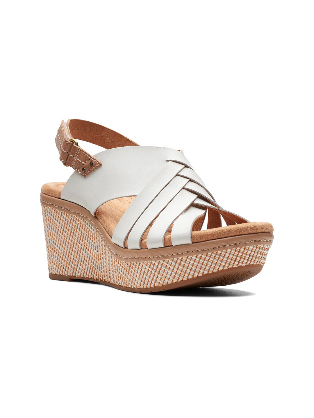 Buy Clarks Leather Wedge Heels With Backstrap - Heels for Women ...