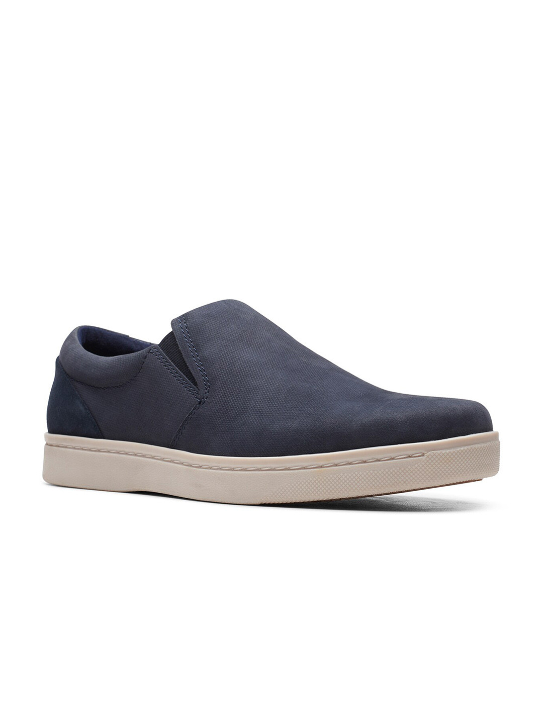 Buy Clarks Men Kitna Leather Comfort Insole Slip On Sneakers - Casual ...