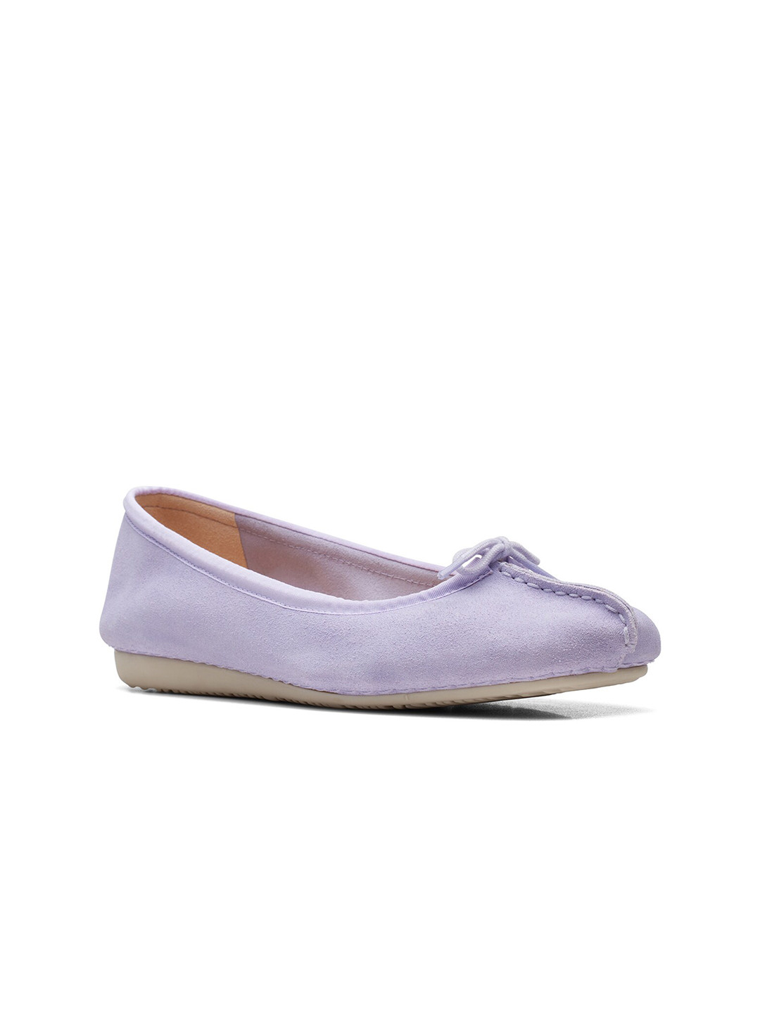 Buy Clarks Women Leather Square Toe Ballerinas - Flats for Women ...