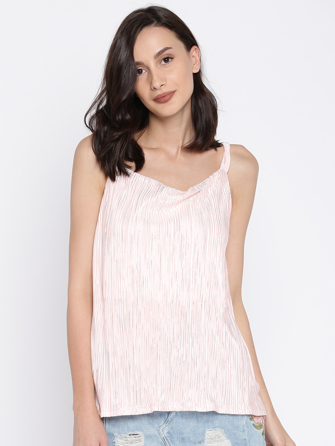 Buy CODE By Lifestyle Women Pink Solid Top - Tops for Women 2193095 ...