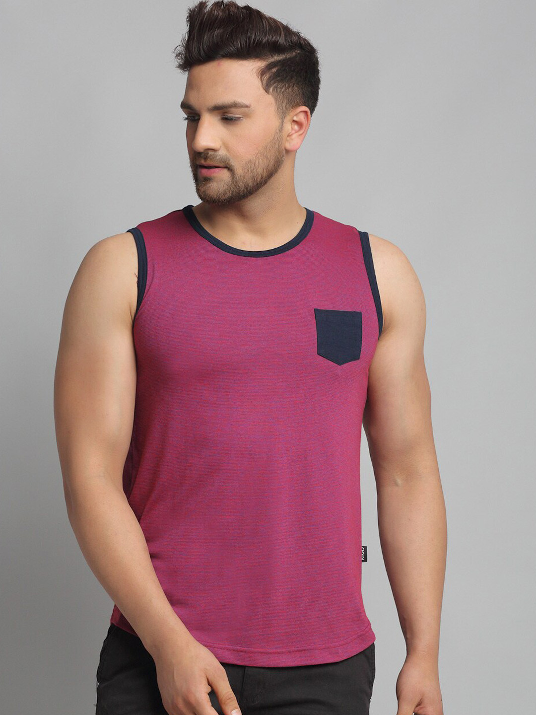Buy Rigo Solid Cotton Sleeveless Innerwear Vest - Innerwear Vests for ...
