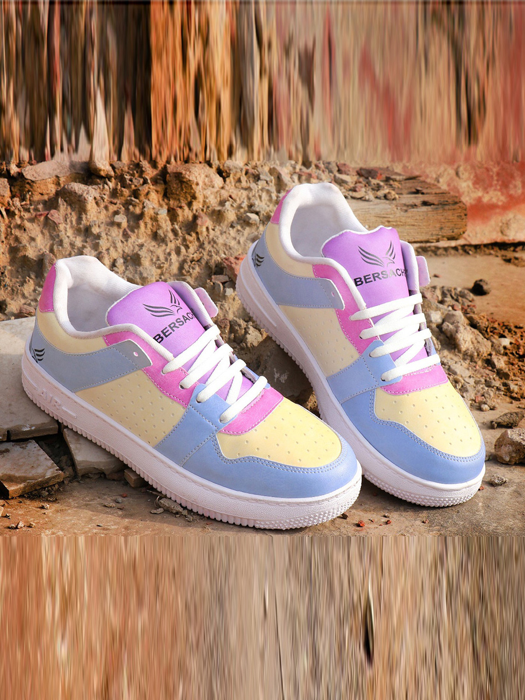 Buy BERSACHE Men Colourblocked Canvas Color Changing Sneakers - Casual ...