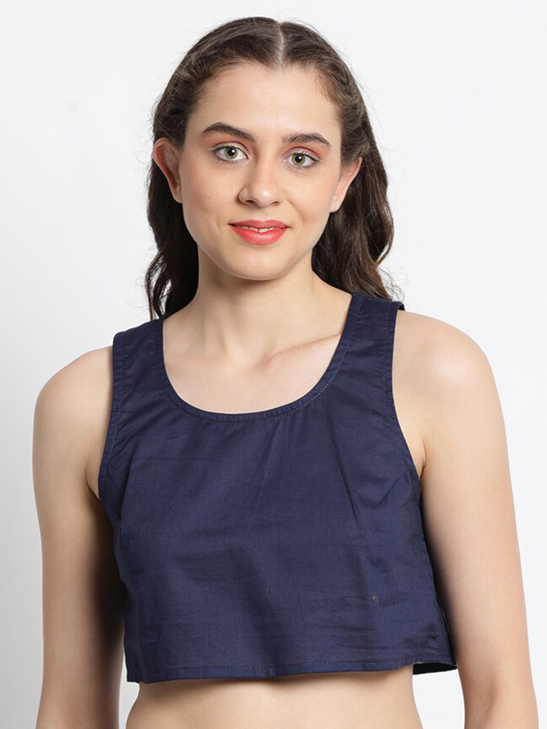 Buy GRASS By Gitika Goyal Round Neck Crop Top - Tops for Women 21949622 | Myntra