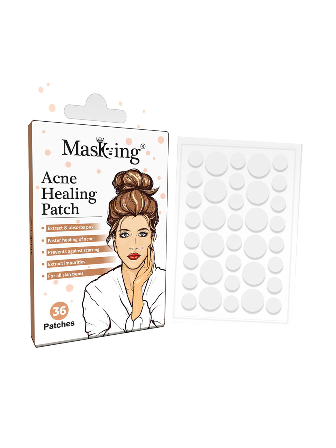 Buy MasKing Waterproof Acne Pimple Healing Patches 36 Patches - Mask ...