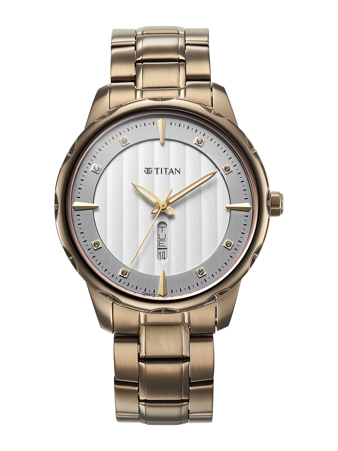 Buy Titan Men Dial & Stainless Steel Straps Analogue Watch 1875QM01 ...
