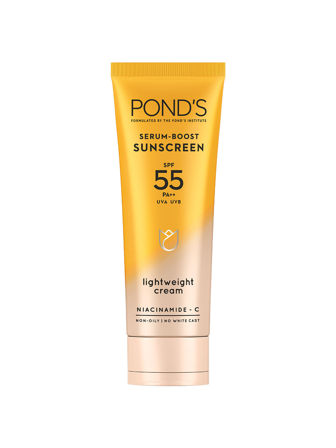 Buy Ponds SPF 55 PA++ UVA UVB Serum Boost Sunscreen With Niacinamide C ...