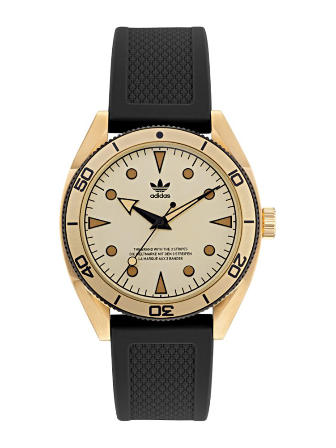 Buy ADIDAS Originals Men Printed Dial & Textured Straps Analogue Watch ...