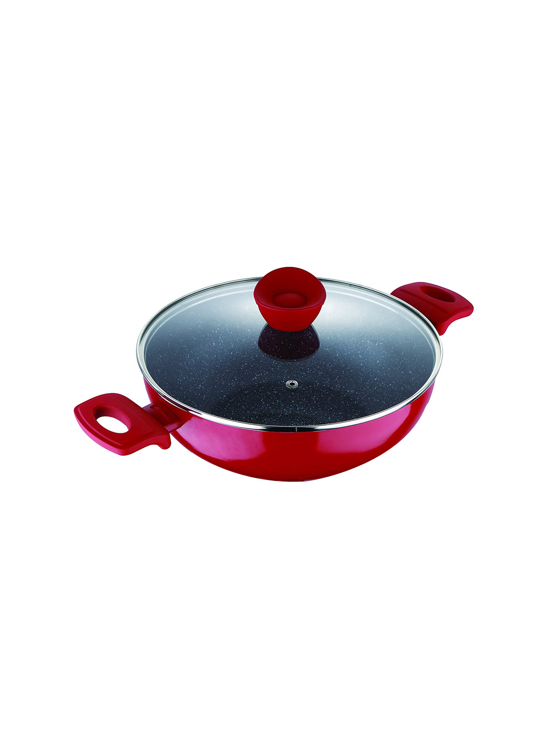 Buy BERGNER Bellini Plus Red 5 Layer Marble Nonstick Induction Bottom ...