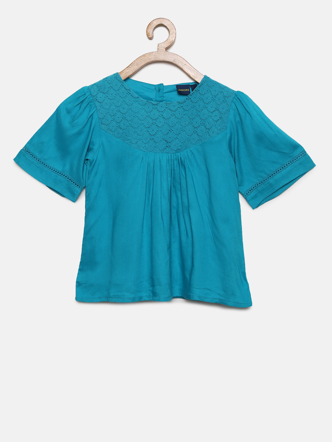 Buy Juniors By Lifestyle Girls Blue Solid Top - Tops for Girls 2196466 ...