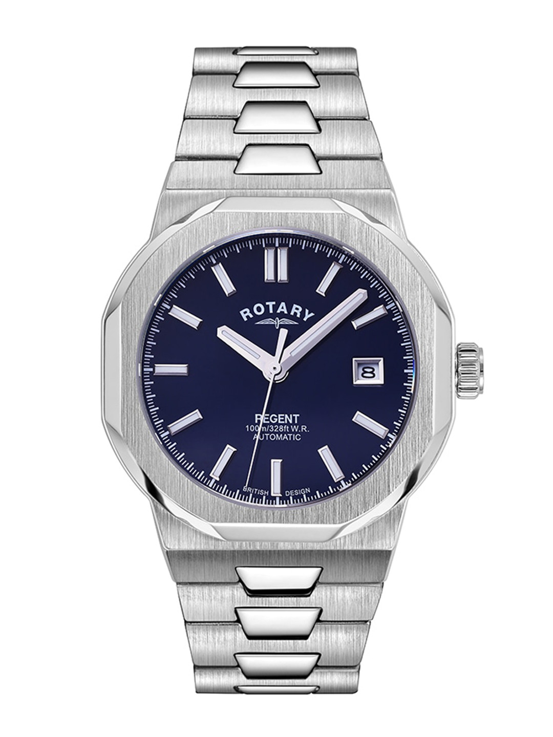 Buy Rotary Women Dial & Stainless Steel Bracelet Style Straps Analogue ...