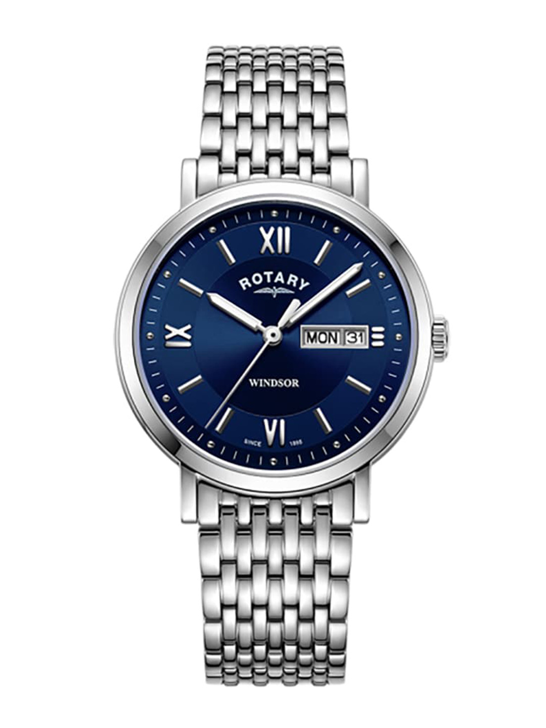 Buy Rotary Women Stainless Steel Bracelet Style Straps Analogue Watch ...