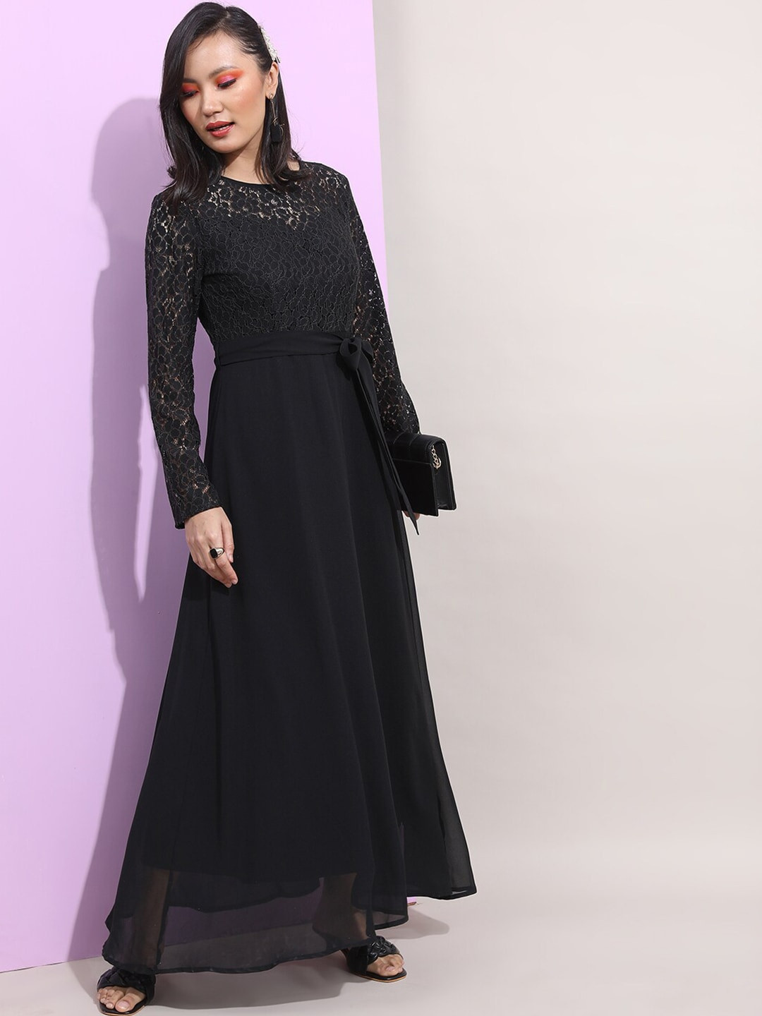 Buy Tokyo Talkies Self Design A Line Dress - Dresses for Women 21980396 ...