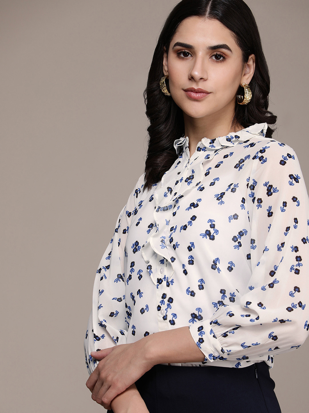 Buy French Connection Floral Printed Casual Shirt - Shirts for Women ...