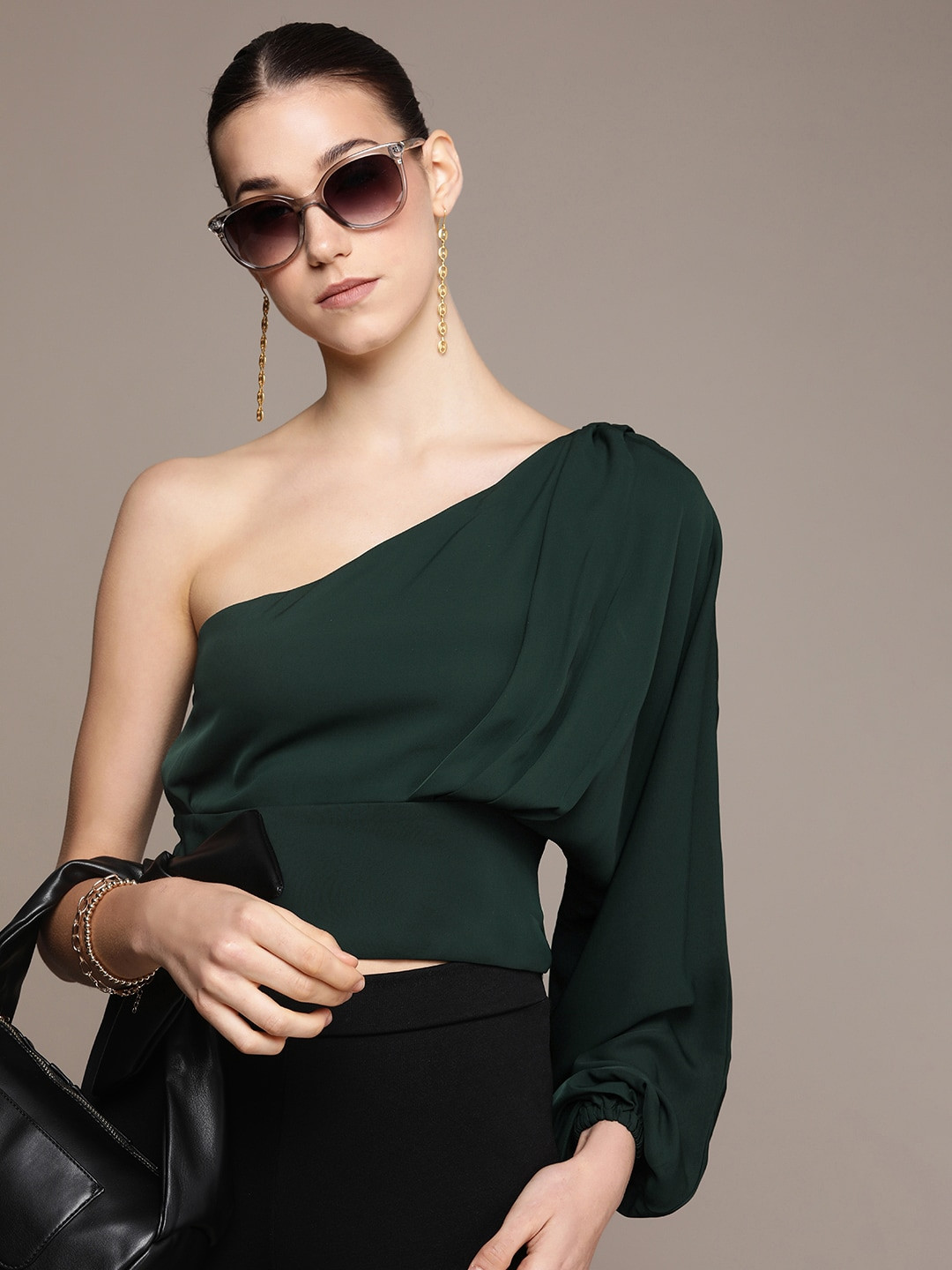 Buy French Connection One Shoulder Blouson Top - Tops for Women ...