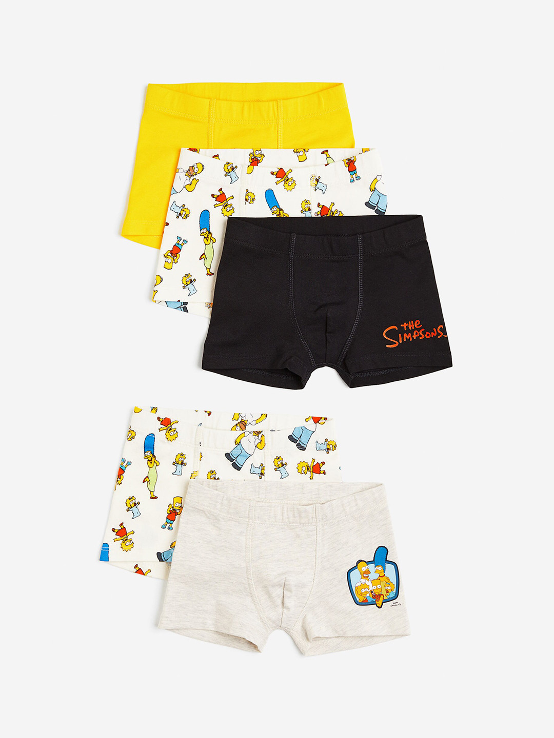 Buy H&M Boys 5 Pack Print Motif Cotton Boxer Shorts - Briefs for Boys ...