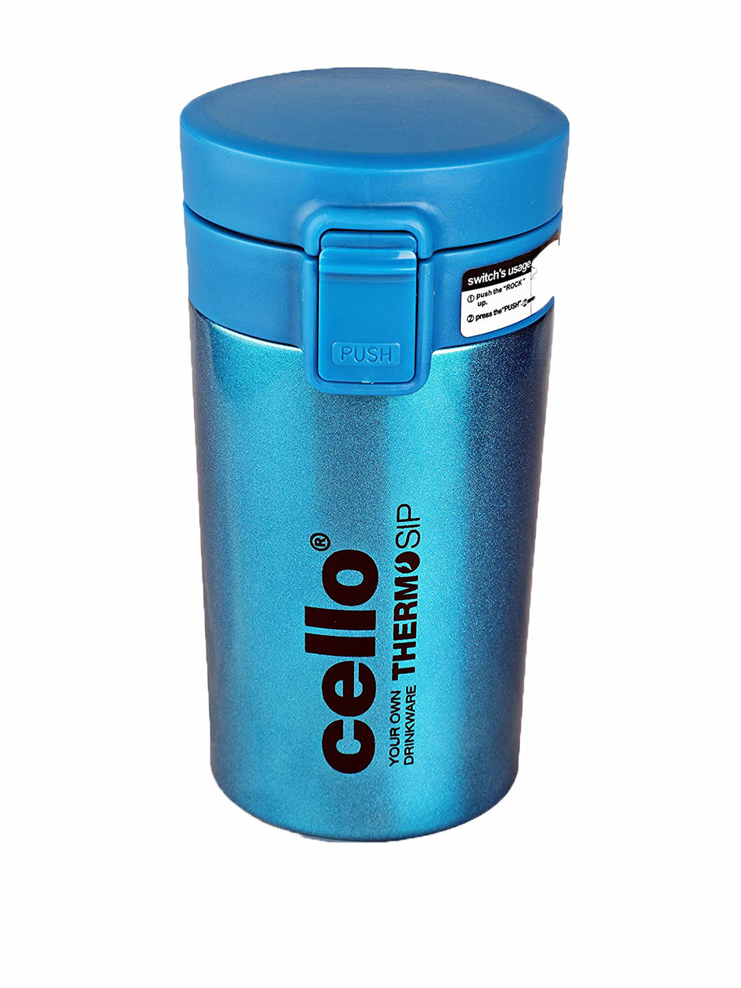 Buy Cello Monty Blue Vacuum Insulated Stainless Steel Travel Mug 300 Ml ...