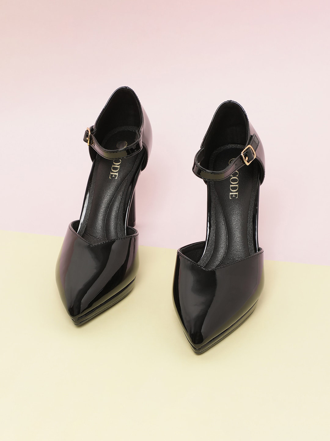 Buy CODE By Lifestyle Women Solid Pumps With Backstrap - Heels for ...