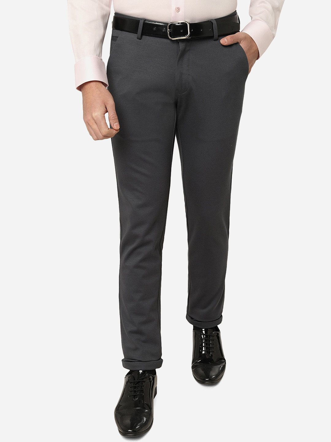Buy JB STUDIO Men Slim Fit Formal Trousers - Trousers for Men 22008098 ...