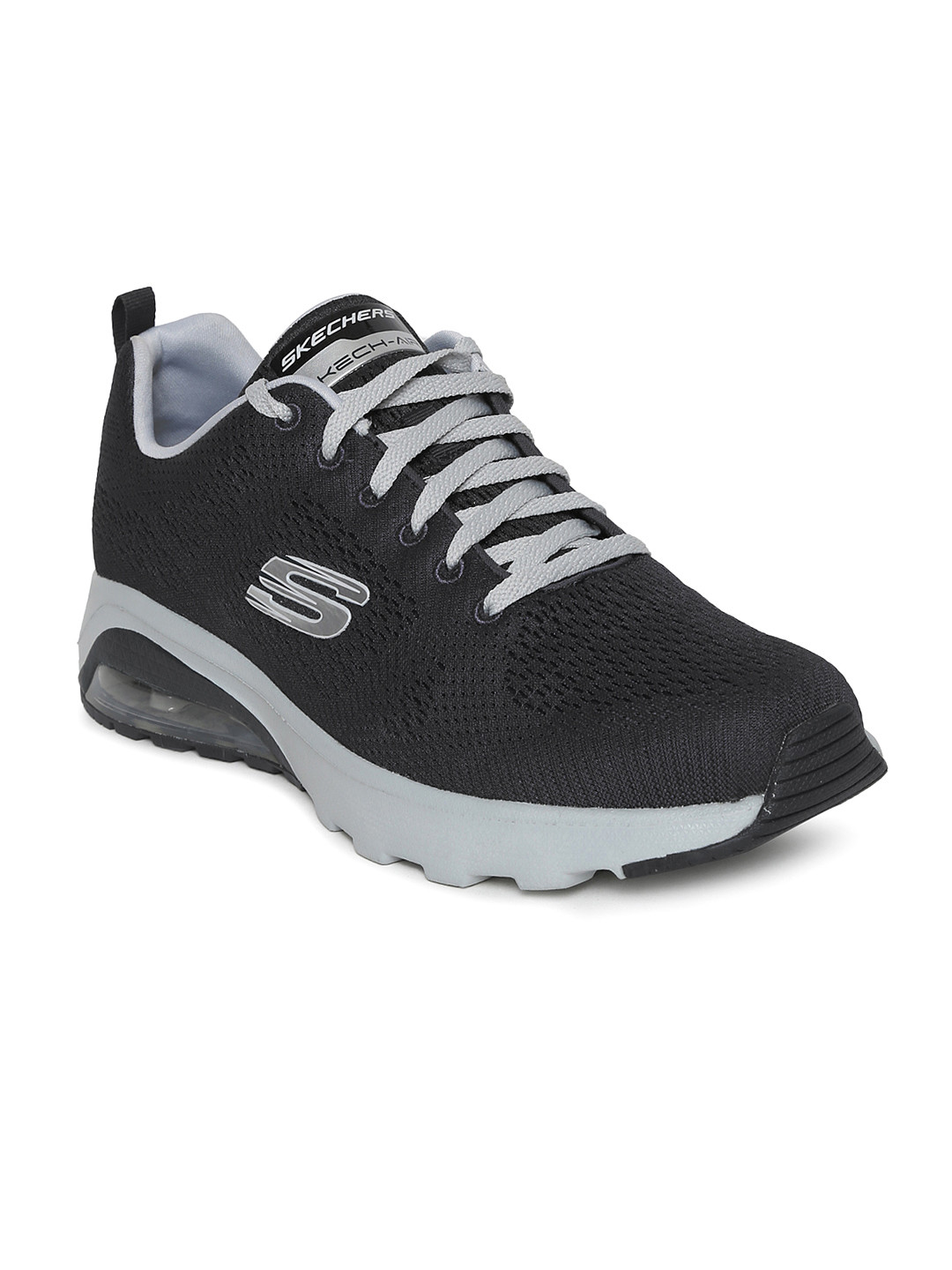 Buy Skechers Men Charcoal Grey SKECH AIR EXTREME NATSON Casual Shoes ...