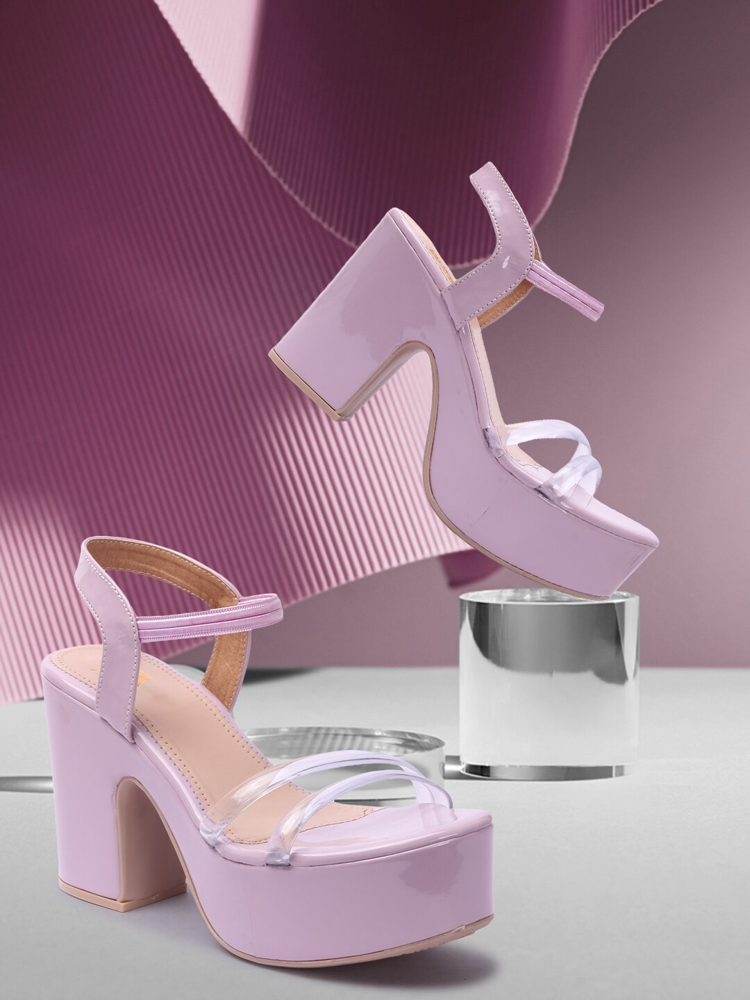 Buy RINDAS Textured High Top Block With Bows - Heels for Women 22013568 ...