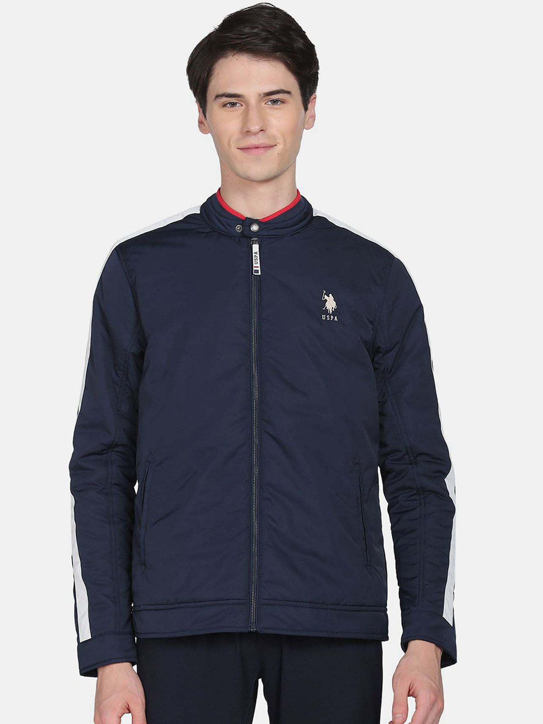 Buy U.S. Polo Assn. Denim Co. Men Blue Sporty Jacket - Jackets for Men ...