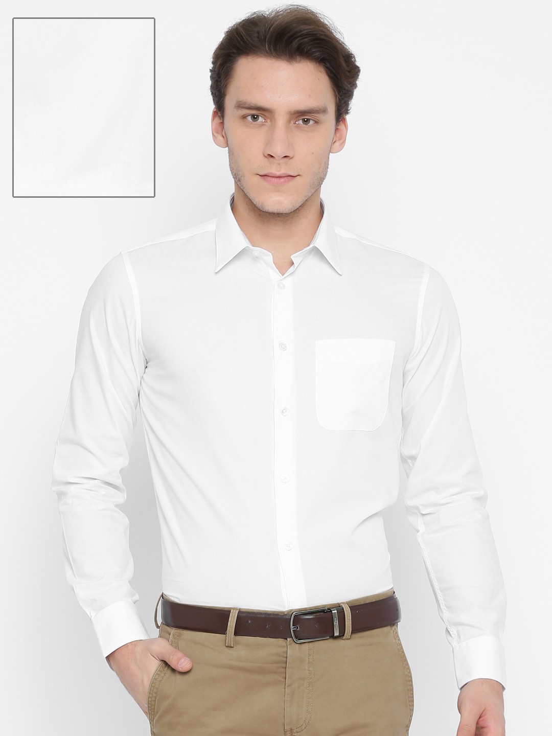 Buy U S Polo Assn Tailored Men White Tailored Fit Solid Formal Shirt
