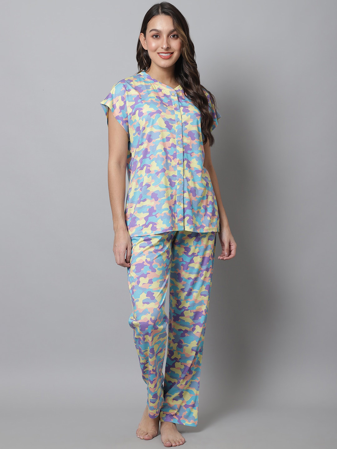 Buy Kanvin Printed Night Suit - Night Suits for Women 22021010 | Myntra