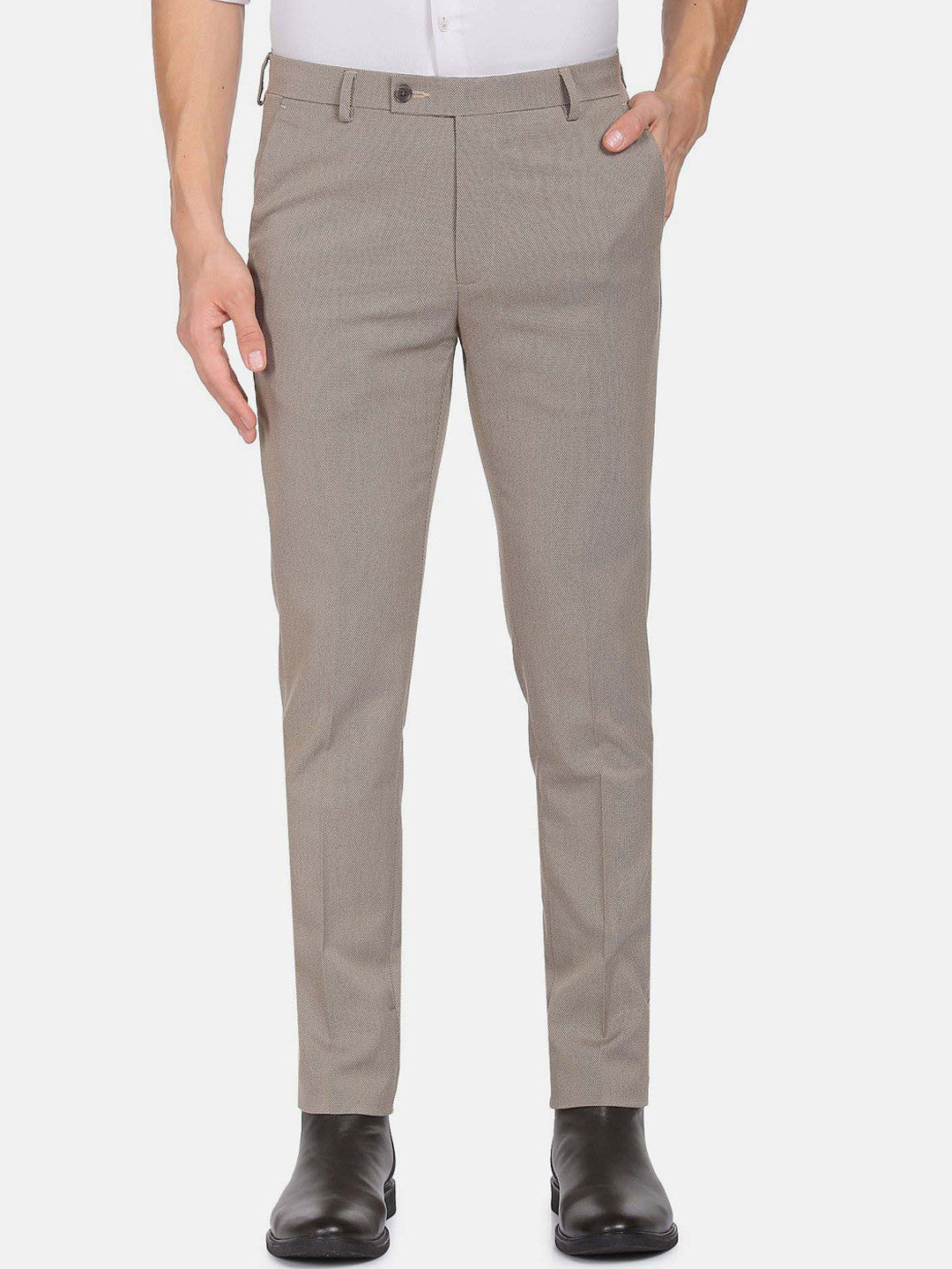Buy Arrow Men Slim Fit Formal Trousers - Trousers for Men 22021256 | Myntra