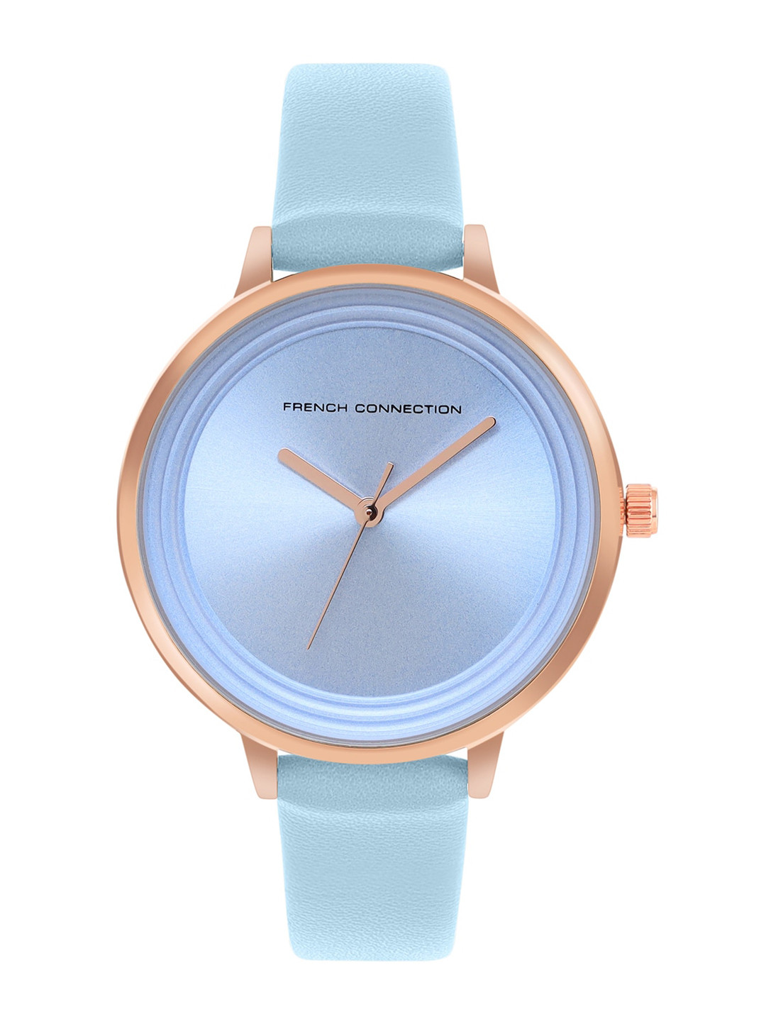 Buy French Connection Women Embellished Dial & Leather Straps Analogue ...