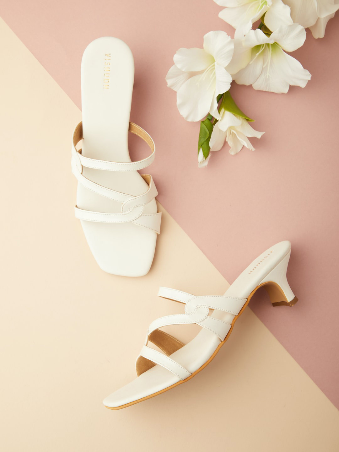 Buy Vishudh Open Toe Slim Heels With Open Back - Heels for Women ...